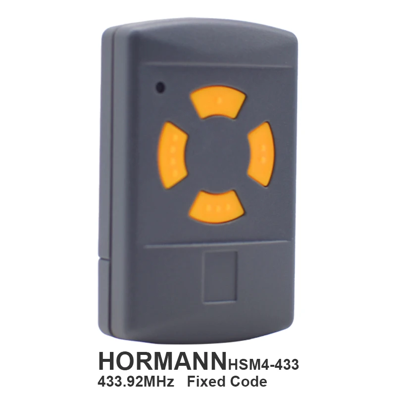 HORMANN-433hz-Fixed-Code-Yellow-Button-Garage-Remote-Control-For-HS2 ...