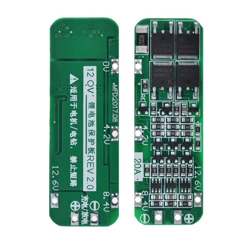 3S 20A Li-ion Battery 18650 Charger PCB BMS Enhanced Protection Board ...