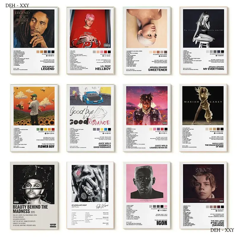 lbum-de-M-sica-Capas-para-Room-Decor-Hip-Hop-Rapper-Singer-Capas-do ...