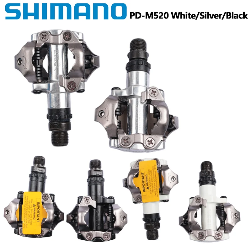Shimano Deore M6000 M520 Pedal PD-M520 Double-sided Pedal SPD Black ...