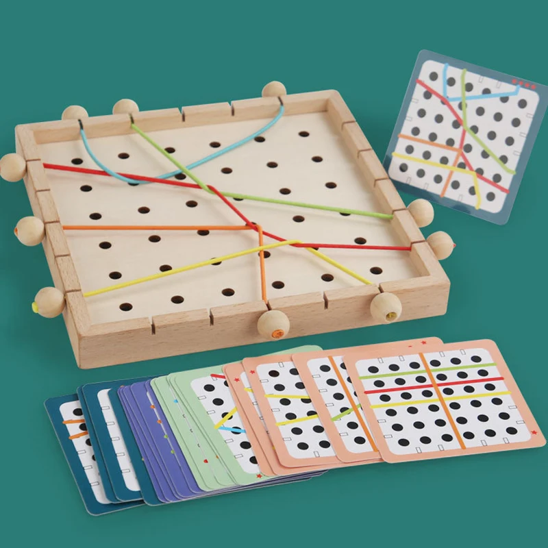 Montessori-Thinking-Games-for-Kids-Threading-Toys-Logical-Rope-Puzzles ...