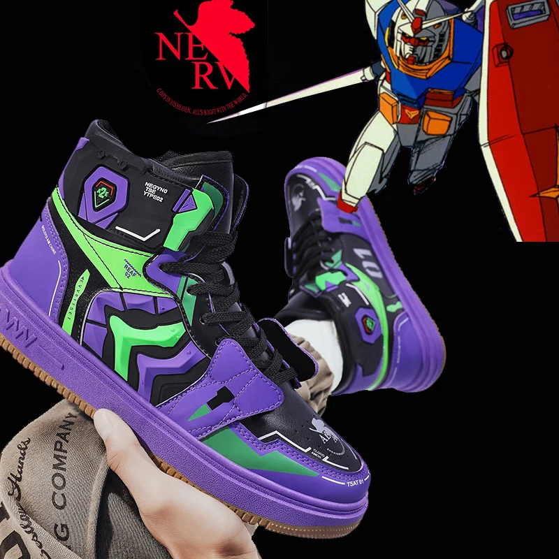 Zapatos de tablero de Anime EVANGELION Eva, alta calidad, 3D, estéreo ...