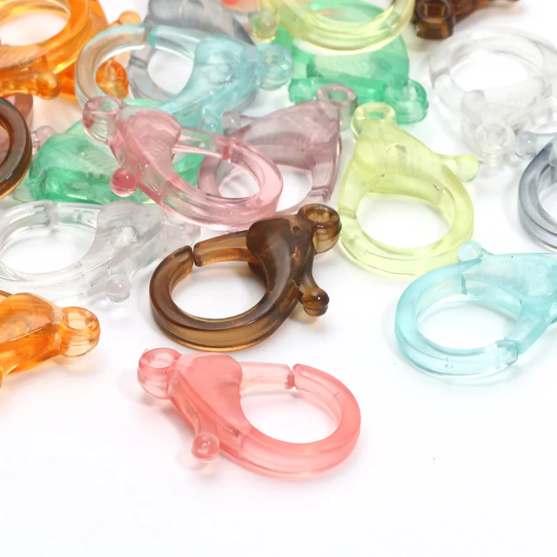 10-st-cke-farbige-transparente-Acryl-Kunststoff-Hummer-Verschl-sse ...