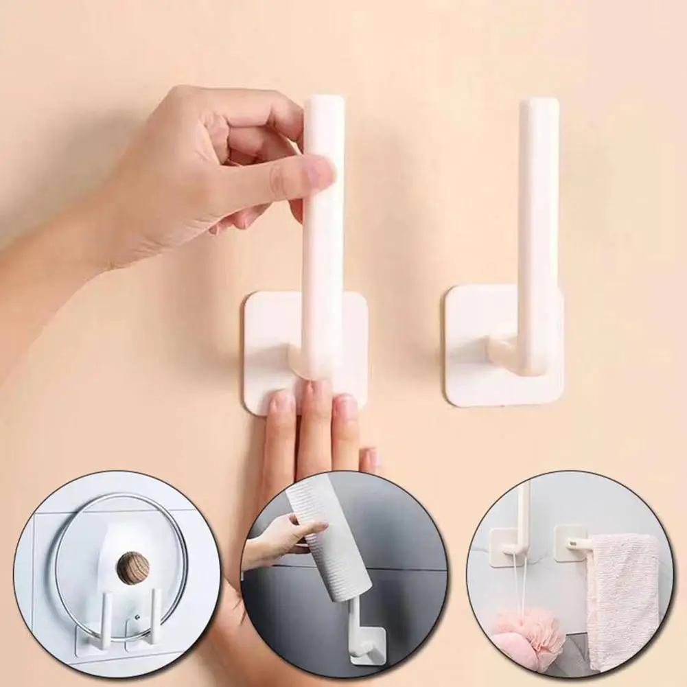 Paper Towel Holder Punch Free Wall Mounted Hooks Paper Roll Accessories ...