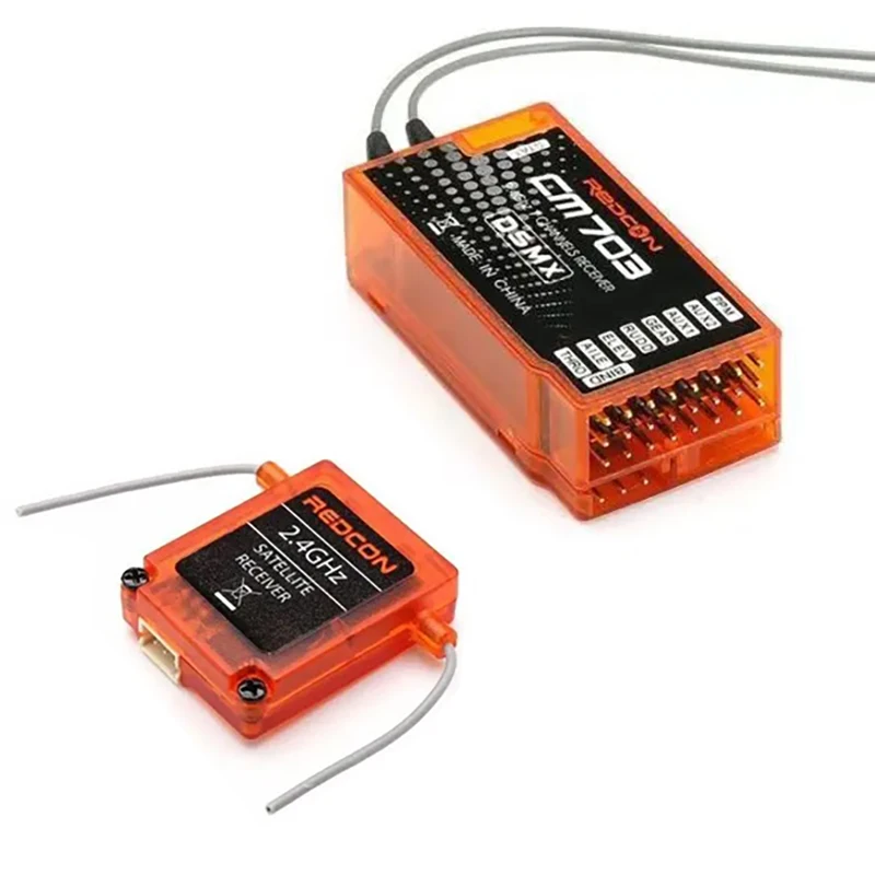 2pcs-Orange-CM703-DSM-7-Channel-2-4Ghz-RX-Receiver-with-Satellite-PPM ...