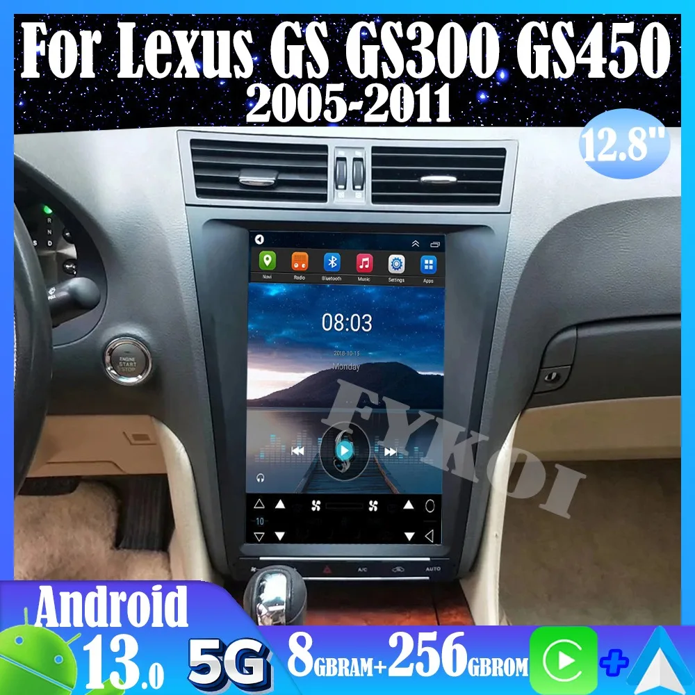 Android-13-For-Lexus-GS-GS300-GS450-2005-2011-Car-Radio-Automotive ...