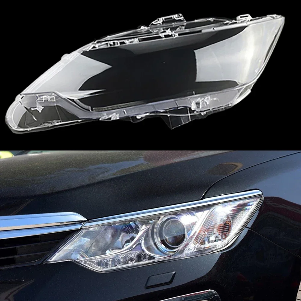 For-Toyota-Camry-Car-Front-Headlight-Lens-Cover-Lampshade-Glass-Shell ...