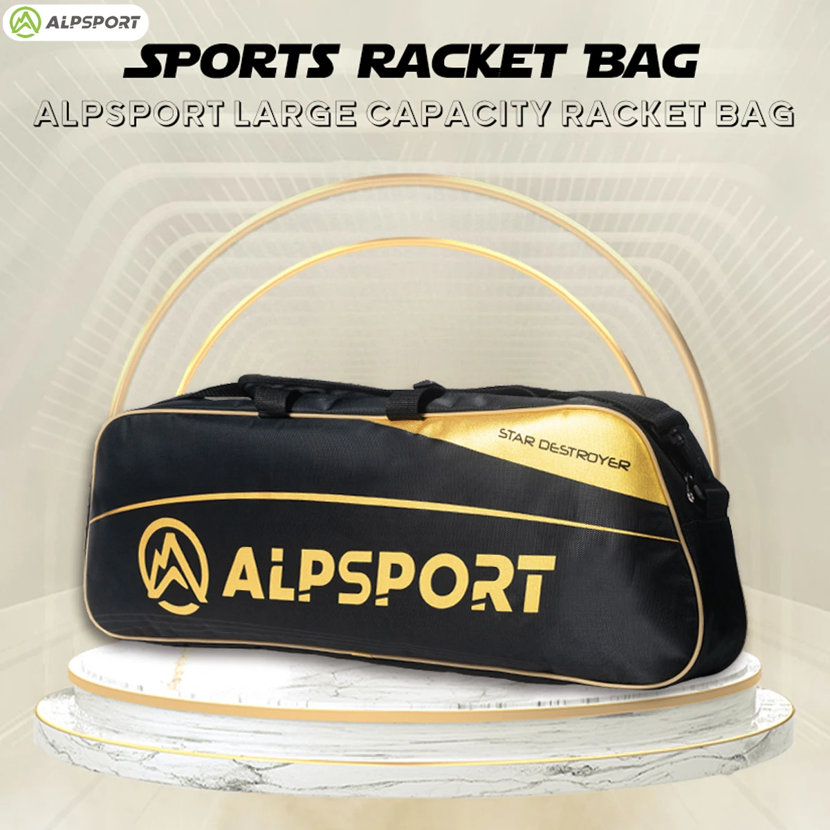 Alpsport-Badminton-Tennis-Racket-Bags-Large-Capacity-Waterproof-Neutral ...