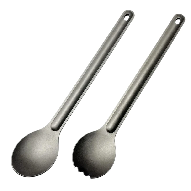 Portabale-Flatwares-Outdoor-Camping-Spork-Long-Handle-Spork-and-Spoon ...