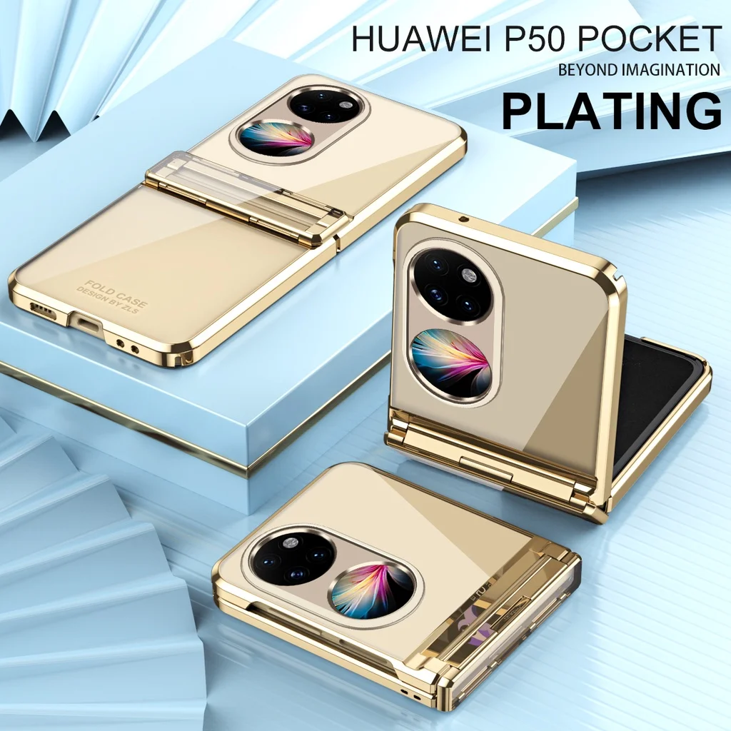Hinged-Coverage-Full-Protection-Plating-Transparent-Cases-For-Huawei ...