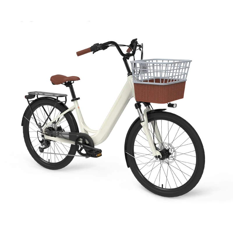 24 inch urban electric bicycle princess ebike lightweight swan frame ...