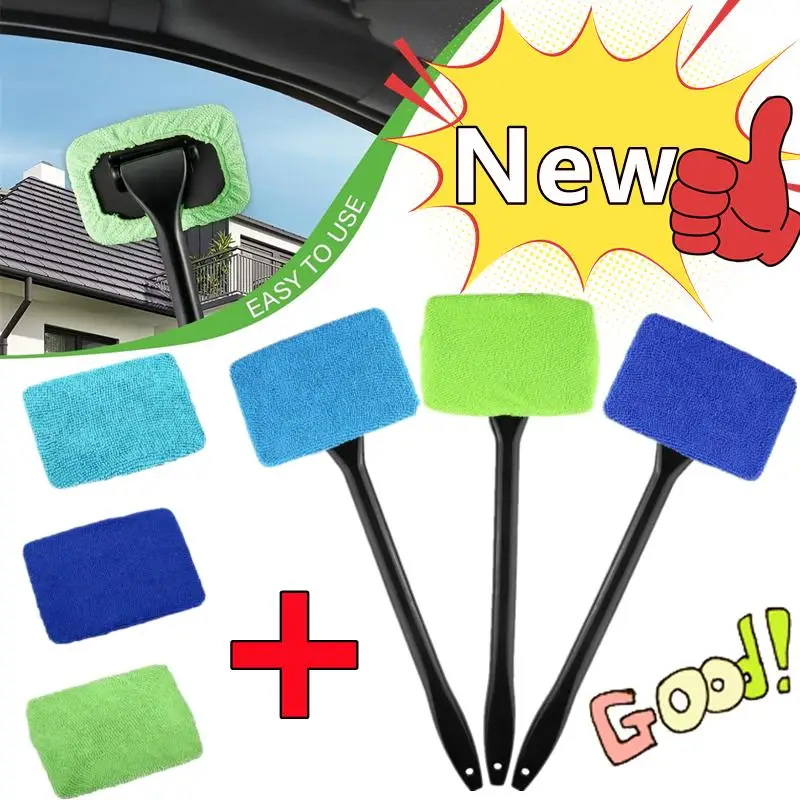 New-Car-Window-Cleaner-Brush-Kit-Windshield-Cleaning-Wash-Tool-Inside ...