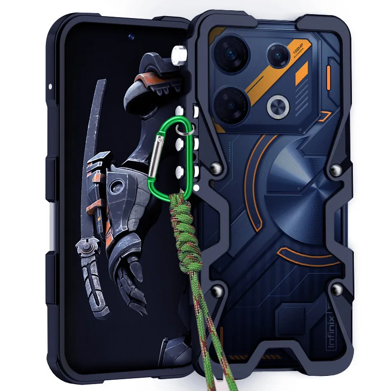 Luxury-Metal-Aluminum-bumper-Shockproof-back-case-For-infinix-GT-20-PRO ...