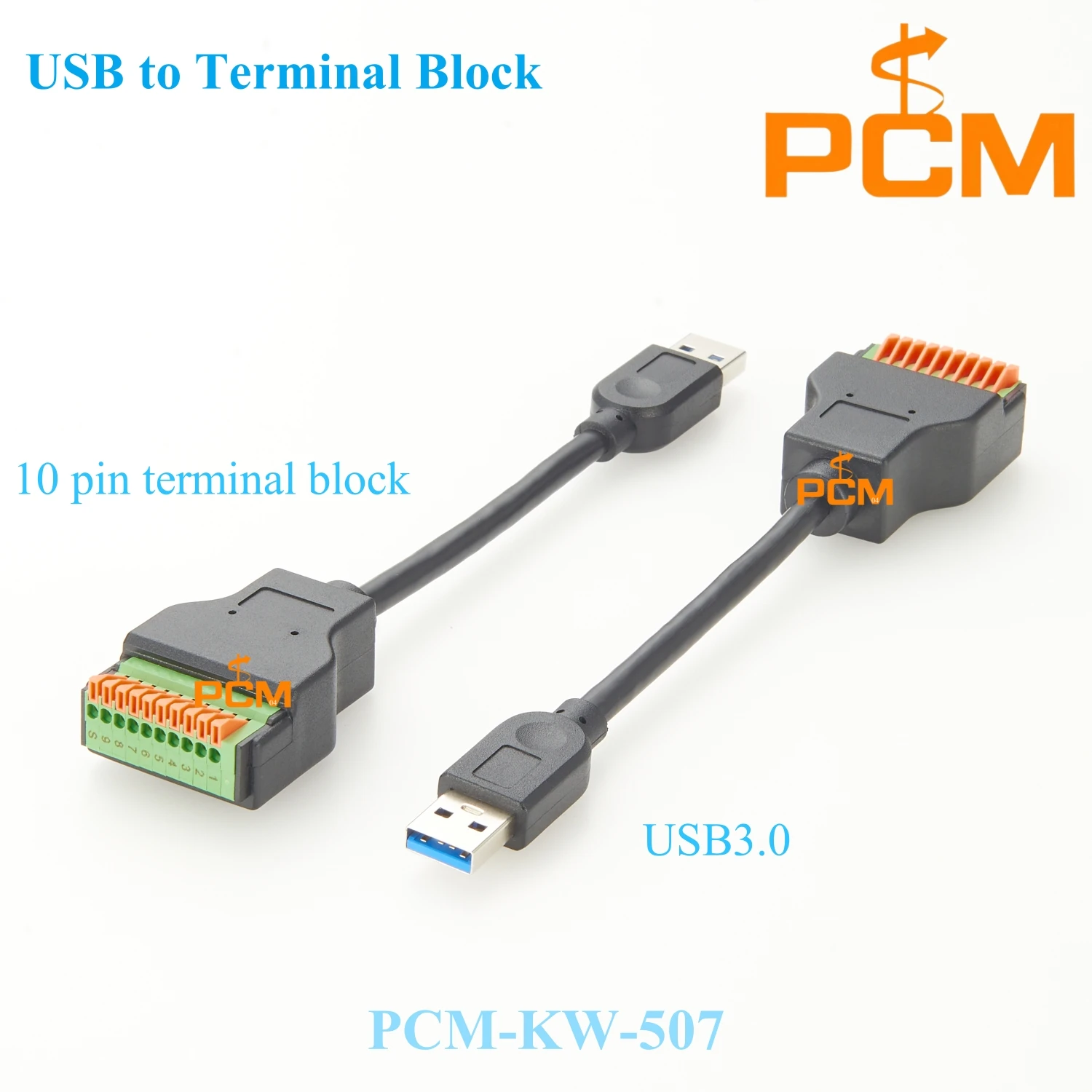 USB to Terminal Block Cable USB 3.0 Male to 10 Pin Terminal Block Male ...
