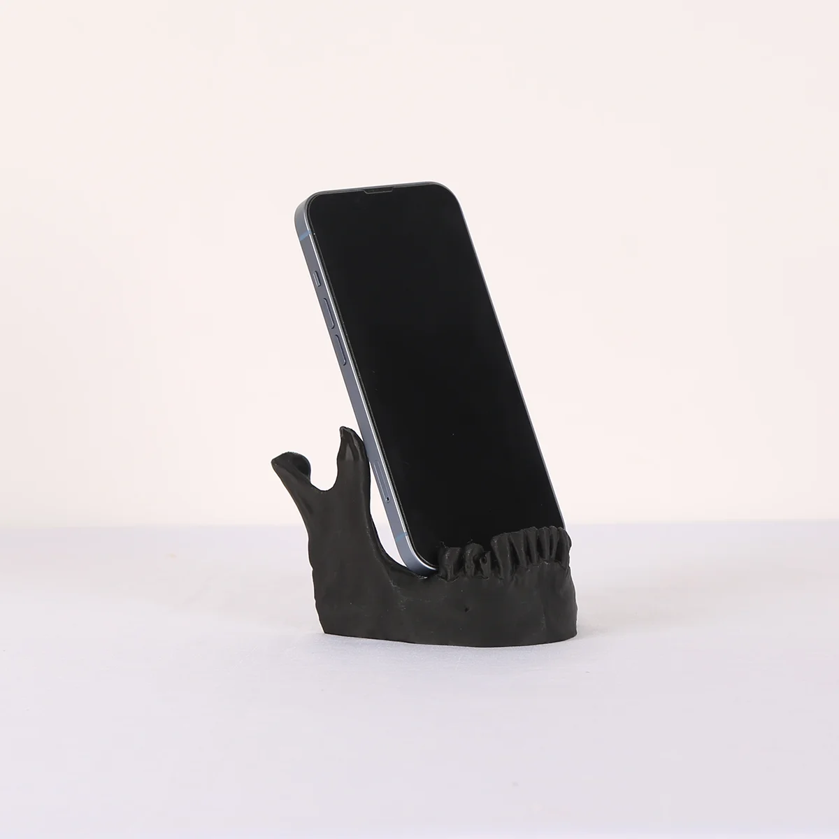 1 pc Gothic horror style skull tooth phone holder, black classic ...