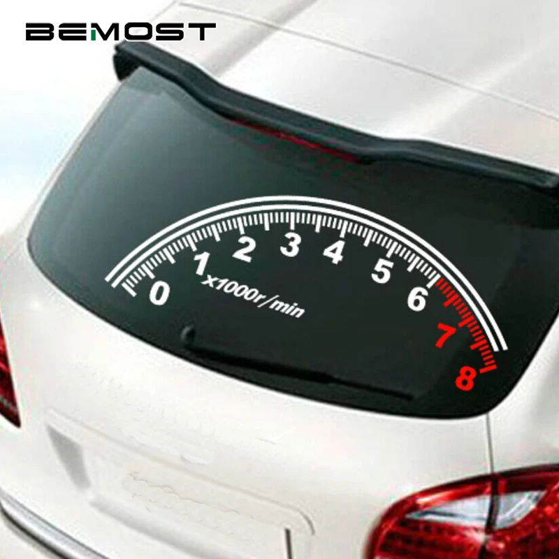 BEMOST-Auto-Reflective-Car-Rear-Window-Decoration-Speedometer-Sport ...