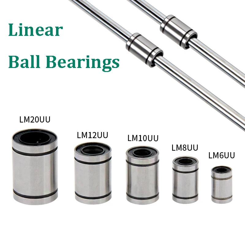 2pcs-Linear-Ball-Bearings-LM6UU-LM8UU-LM10LUU-LM12LUU-LM16LUU-Optic-Axis-Bush-Bearing-3D-Printer ...