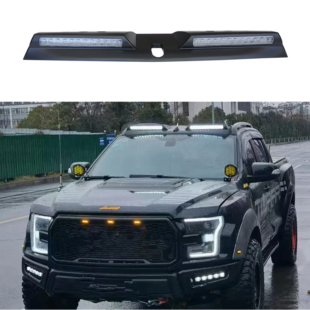 Pickup-Car-White-Led-Roof-Lights-Bar-For-2012-2021-Ford-Ranger-Matte ...