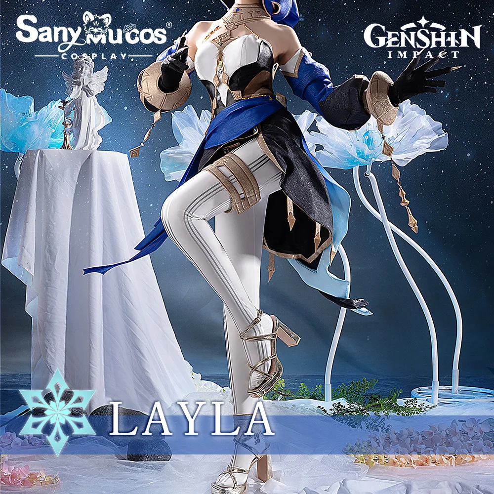 48H-To-Ship-SanyMuCos-Genshin-Impact-Layla-Cosplay-Costume-Top-And ...