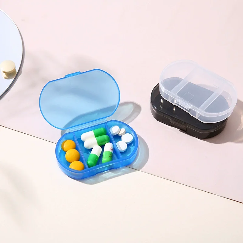 3 Grids Pill Box Mini Pill Case Tablet Pill Organizer Case Dispenser ...