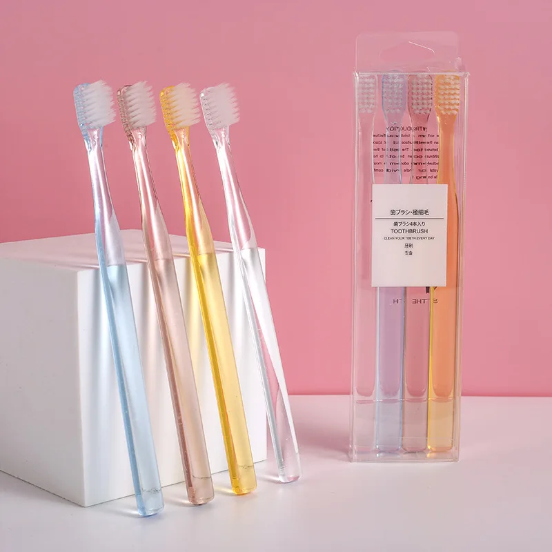 Solid-Color-Transparent-Suit-Toothbrush-For-Adult-Adolescent-Simple ...
