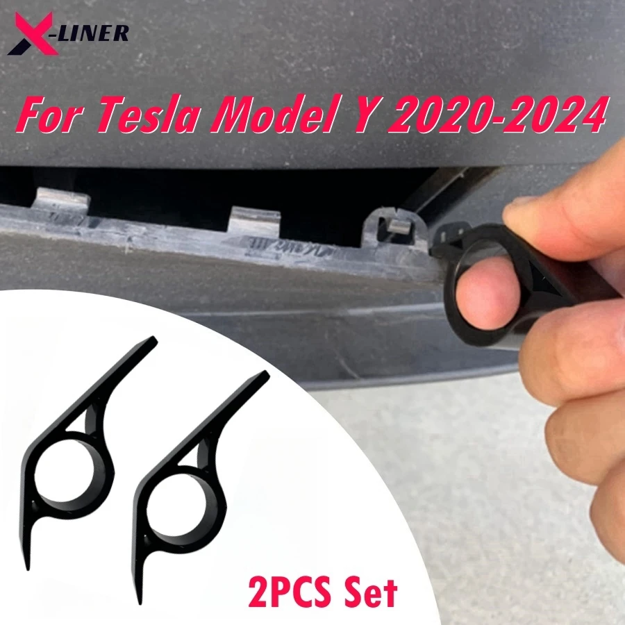 For Tesla Model Y 2020-2024 Hitch Cover Removal Tools 2PCS Black ...