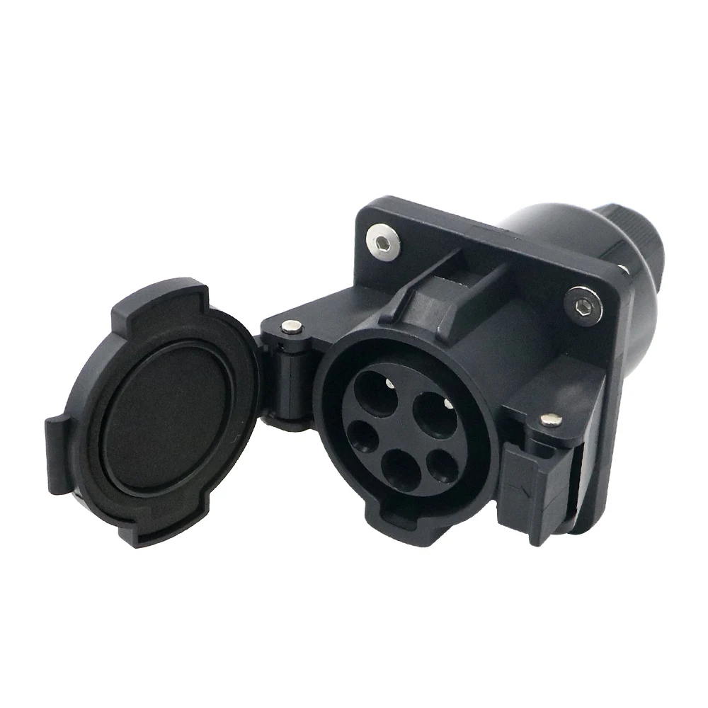 Japan CHAdeMO Socket Inlet 125A DC Fast EV Charger Socket Electric Car ...