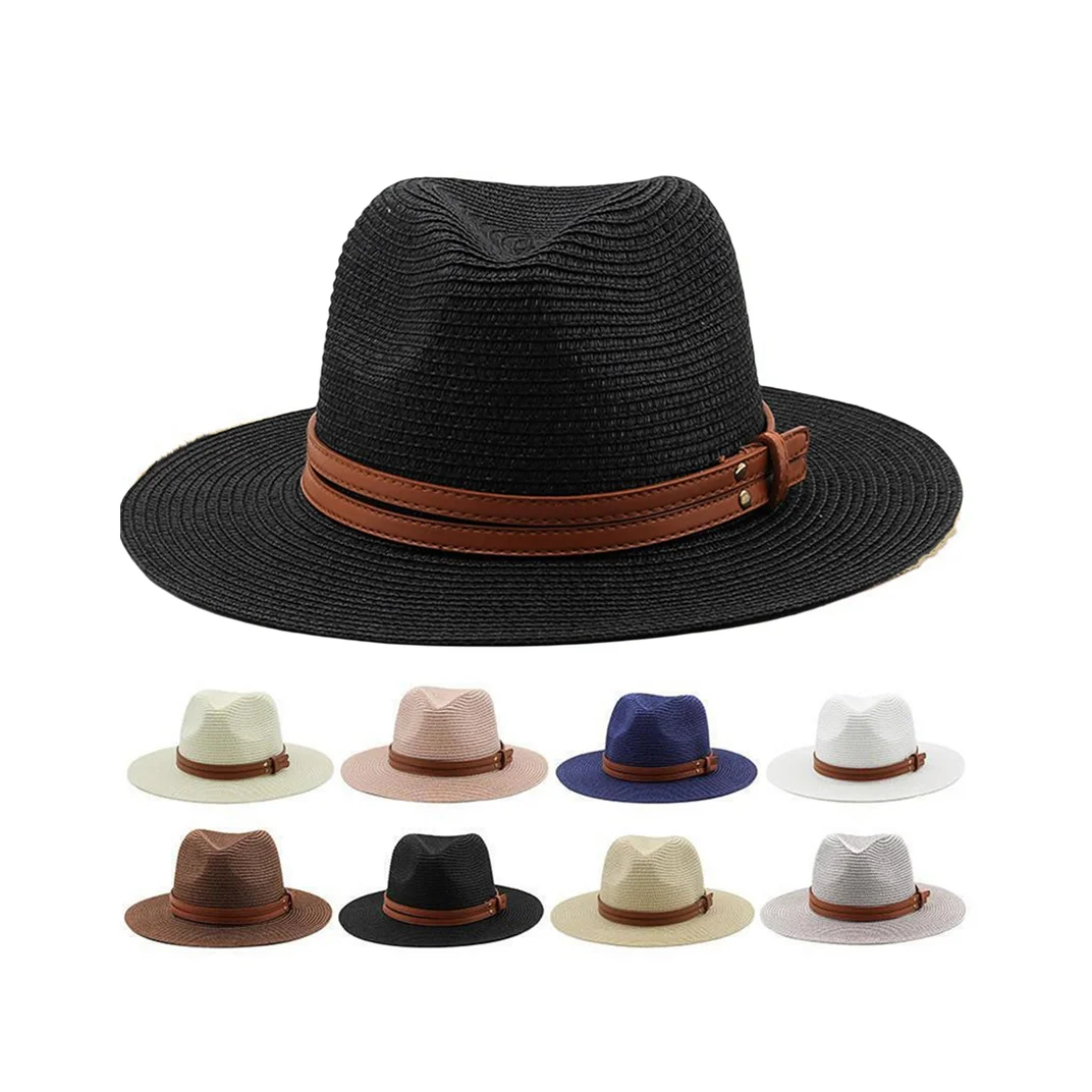 New Summer Breathable Large Wide Brim Panama Hats For Women Beach Party ...