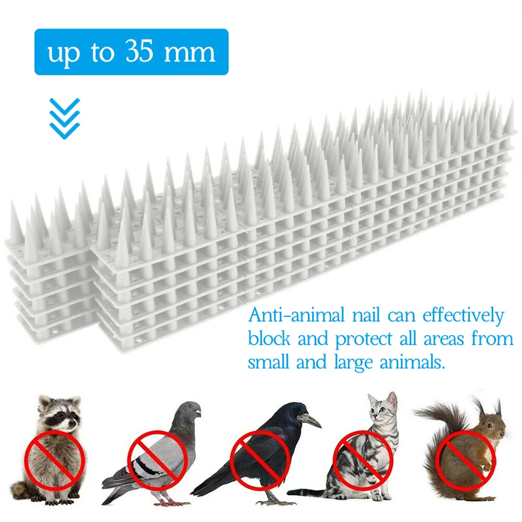 10Pcs Plastic Bird Repeller Spikes Fence Wall Cat Anti Pigeon Spikes ...