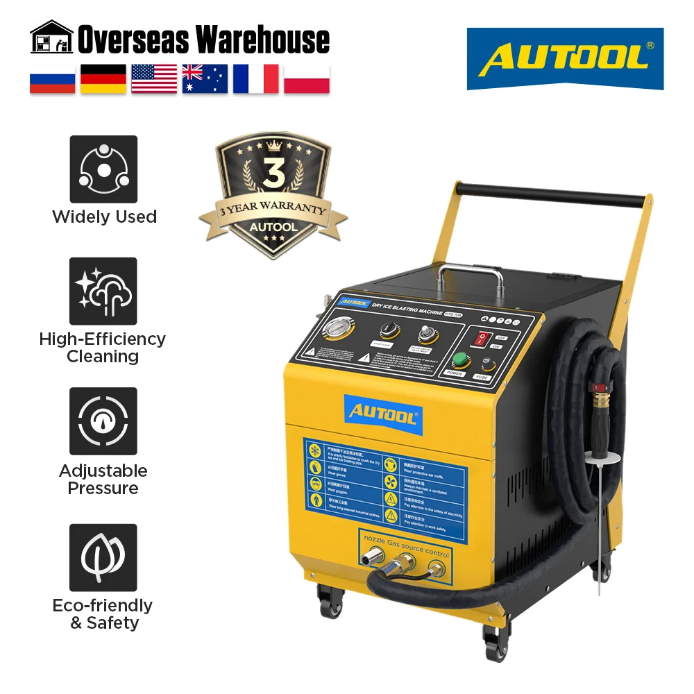 AUTOOL máquina de limpieza de hielo seco HTS708, limpiador de carbón ...