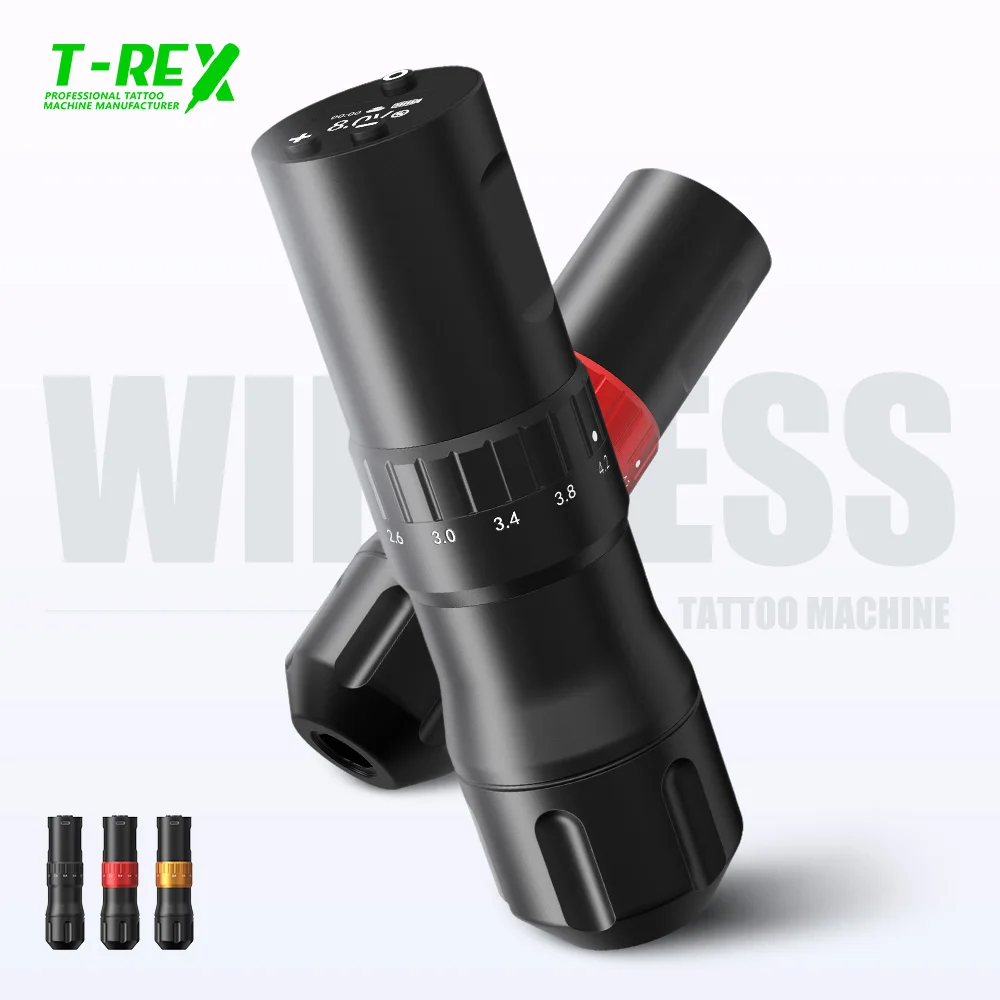T-Rex wireless tattoo machine, rotary tattoo pen can be adjusted to 7 ...