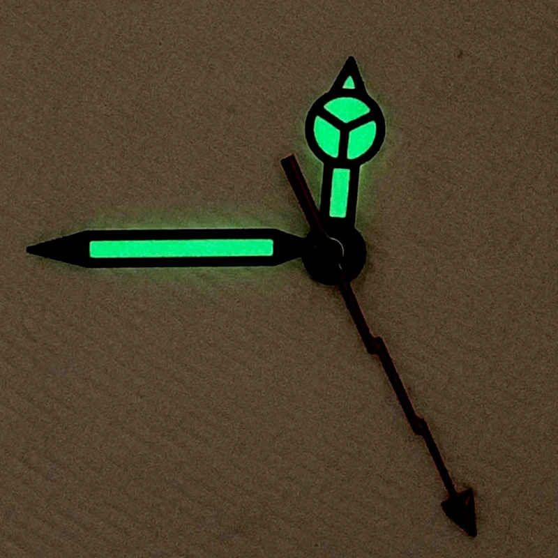 Watchhands Modified Green Luminous Lightning Seconds Hand Fit For Japan ...