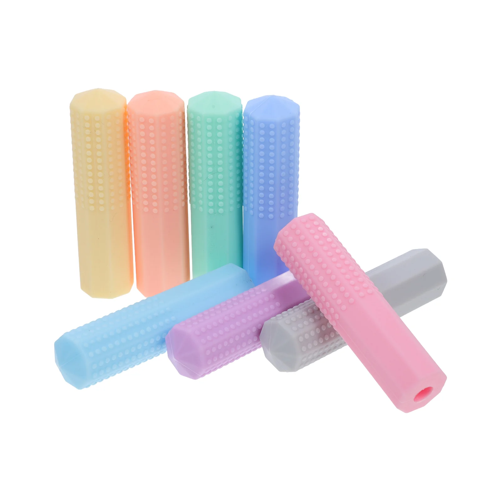 8-Pcs-Silicone-Pen-Case-Chewing-Accessories-Chewable-Toys-Pencil ...