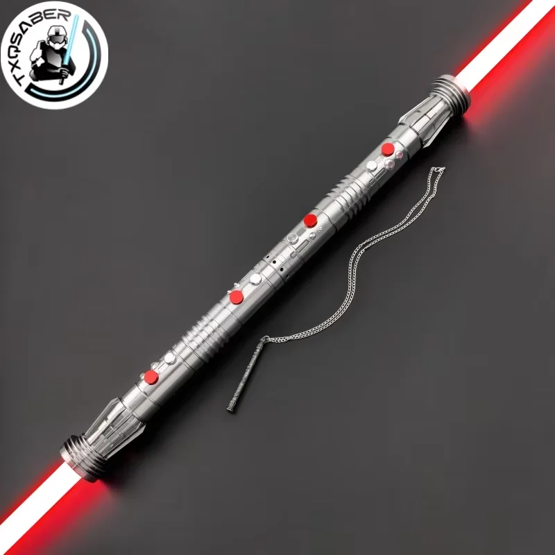 TXQSABER-2pcs-Double-Darth-Maul-Smooth-Swing-Lightsaber-Handle-Blade ...