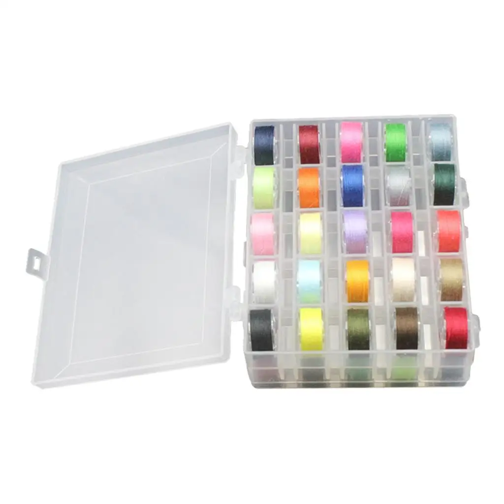 50-colors-Large-Spool-Box-and-Sewing-Thread-Spool-Organizer-Plastic ...