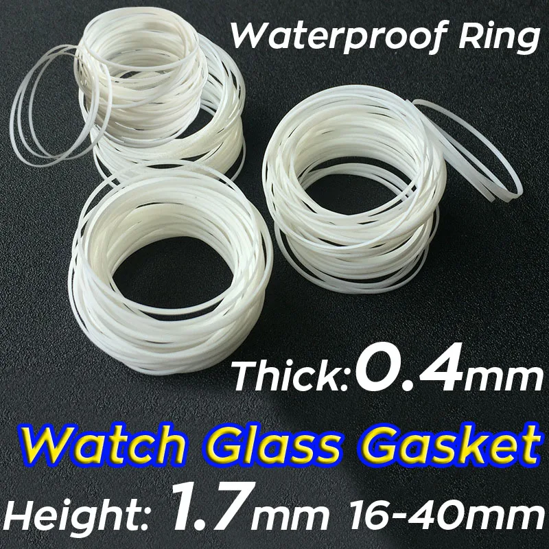0.4mm Thick 1.75mm Height 16mm-40mm Waterproof I Ring Watch Glass ...