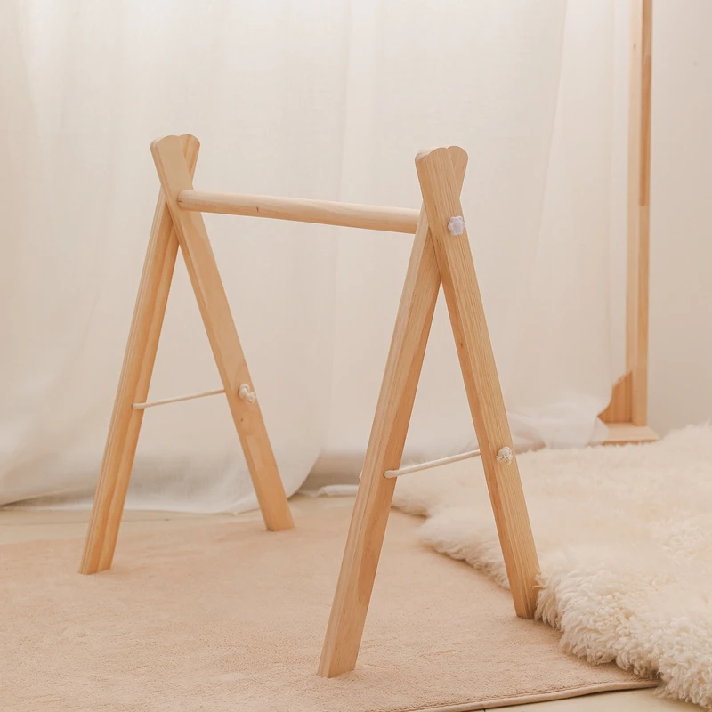 1Set Baby Wooden Gym Fitness Frame Rack Baby Activity Gym Mobile ...