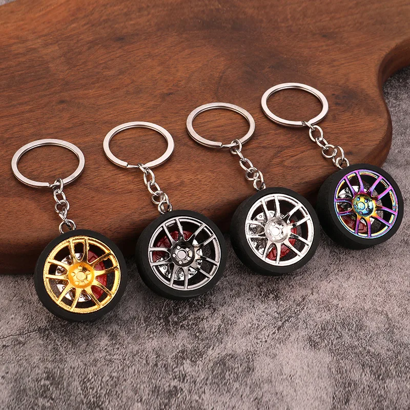 Automobile-tire-key-chain-turbine-key-chain-with-brake-disc-automobile ...