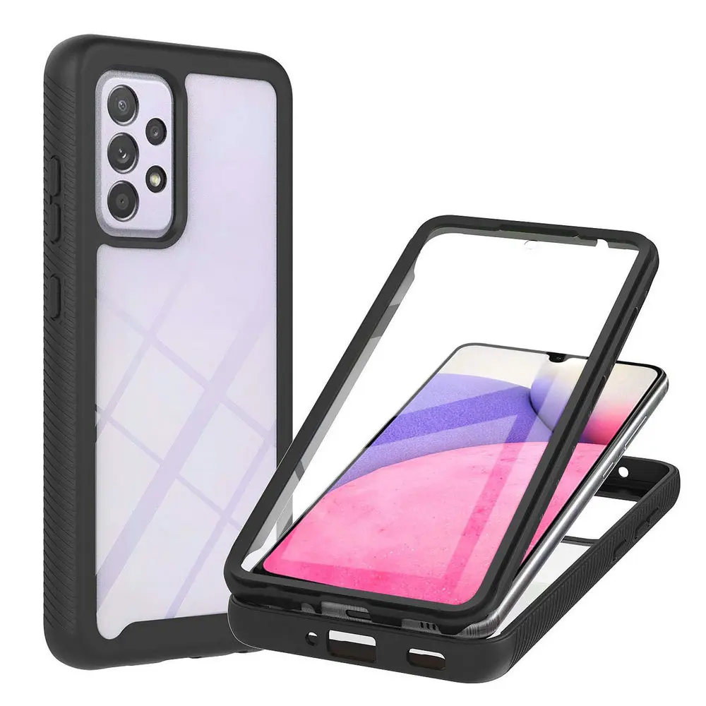 A34 A03S A53 A04S A54 5G Crystal Case Painel traseiro frontal 360 Protect para Samsung Galaxy ...