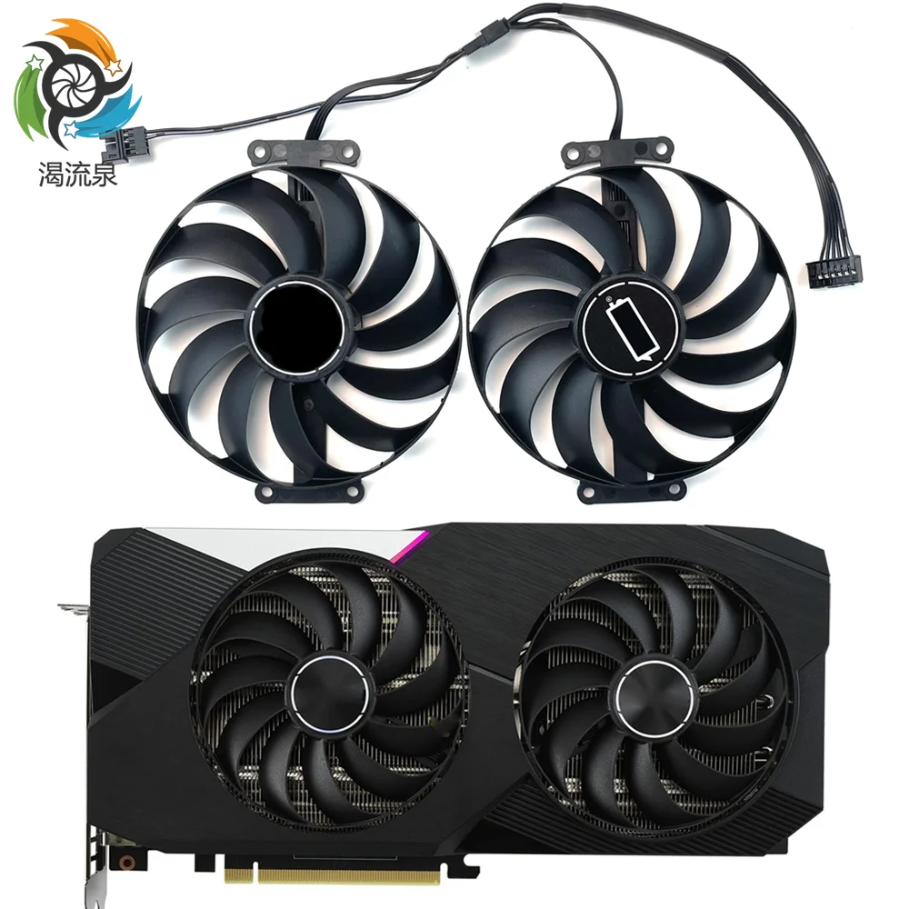 New 95mm T129215SU 12V 0.5A 6Pin RTX3070 3060Ti Graphic Card Cooler Fan ...