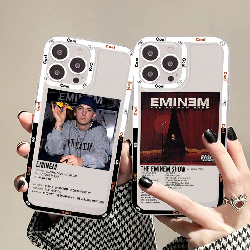Hop Rapper Eminem rap Phone Case For iPhone 14 13 12 11 Pro Max Mini X Xs XR 6 7 8 Plus SE 2020 ...