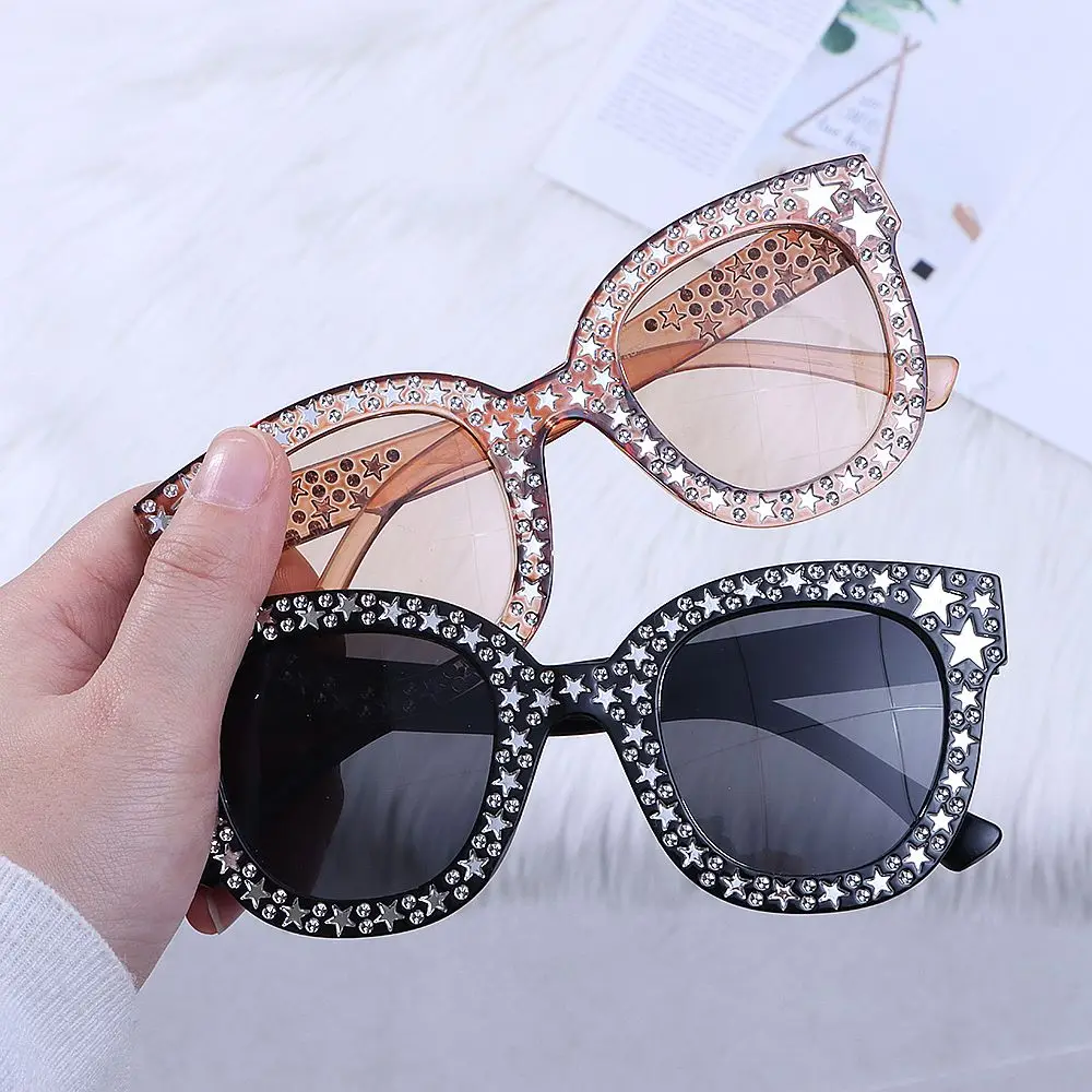 Sparkling-Crystal-Oversized-Sunglasses-Square-Diamond-Sunglasses-Women ...