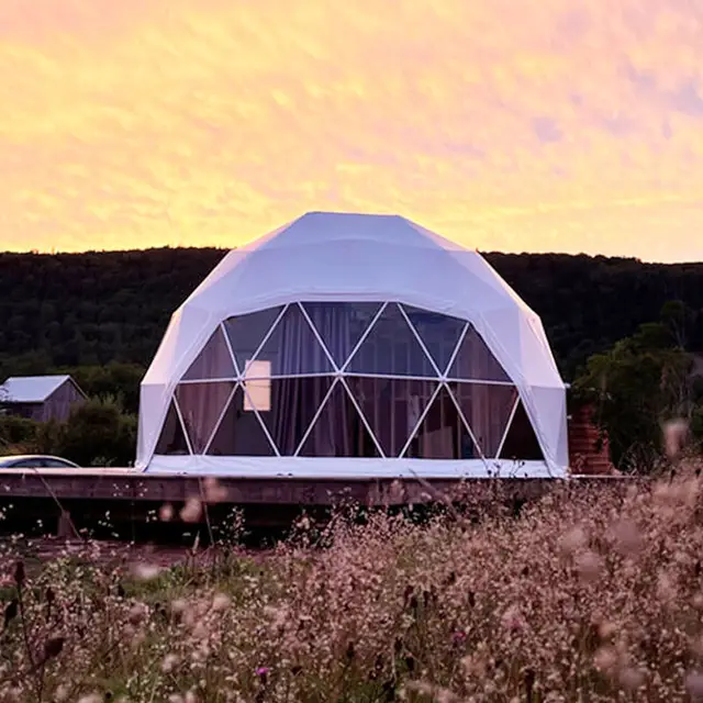 Transparent Geodesic Luxury Dome Hotel Tents Outdoor Camping Resort PVC ...