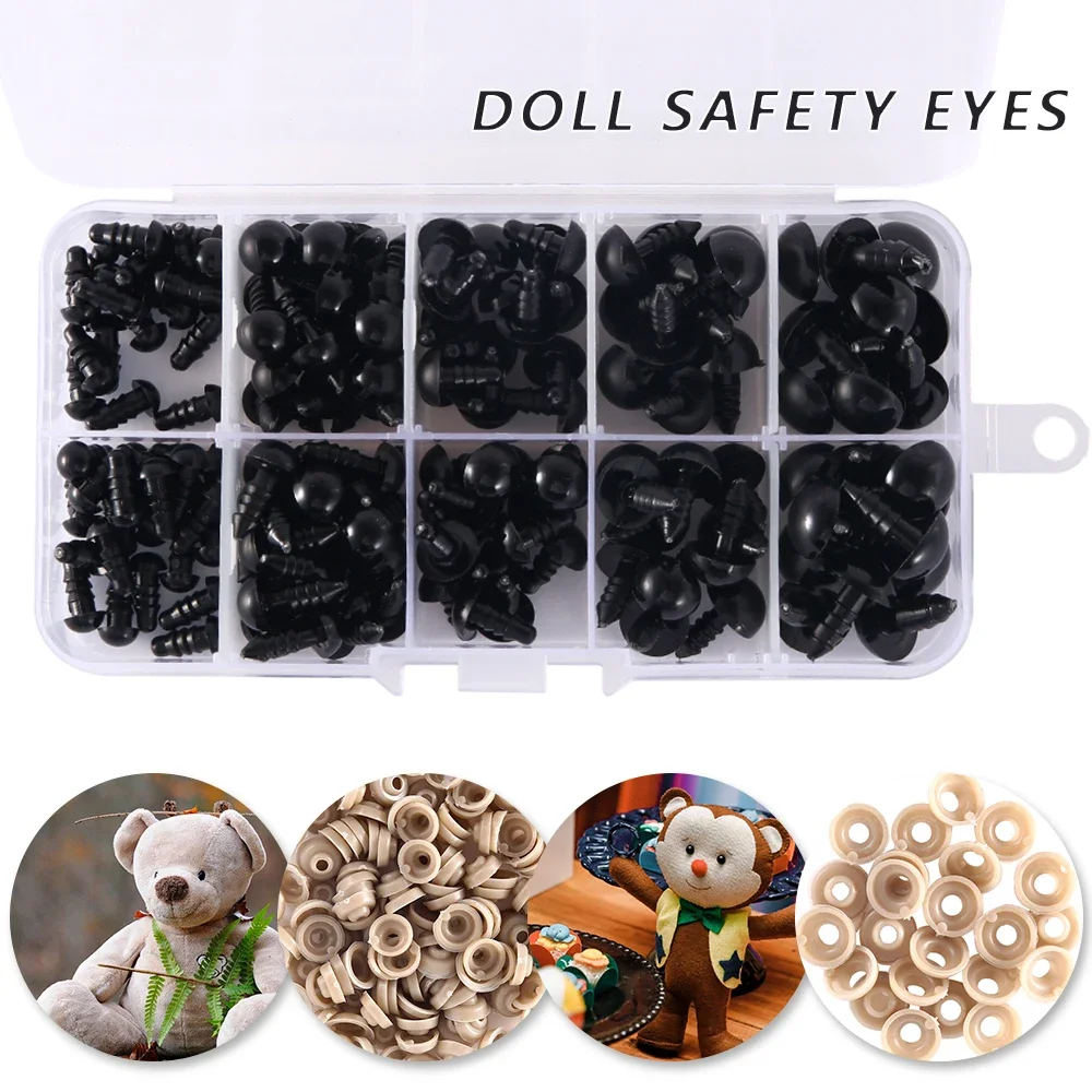 150Pcs-Doll-Making-Eyes-Reusable-Plastic-Resin-Button-Eyes-Multiple ...