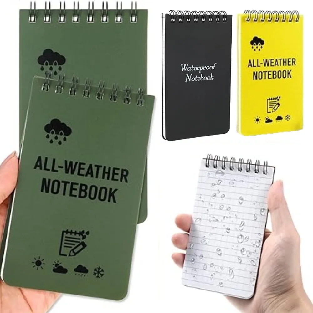 Tactical-Waterproof-Mini-Pocket-Notebook-All-Weather-Notepad-Papel-de ...