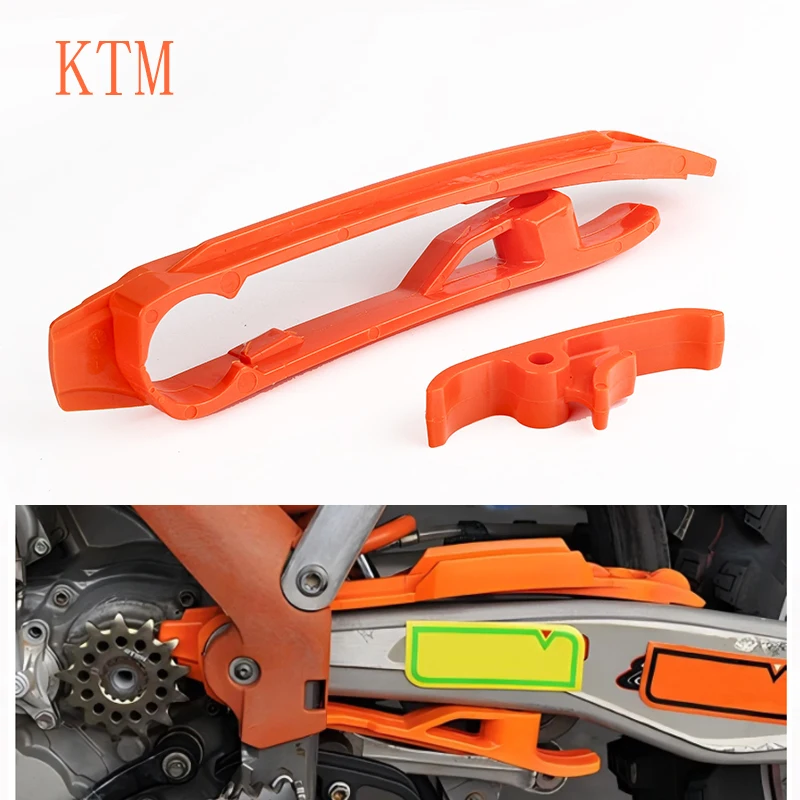 Motorcycle Swingarm Guide Chain Slider Sliding For KTM SX XC XCF SXF ...