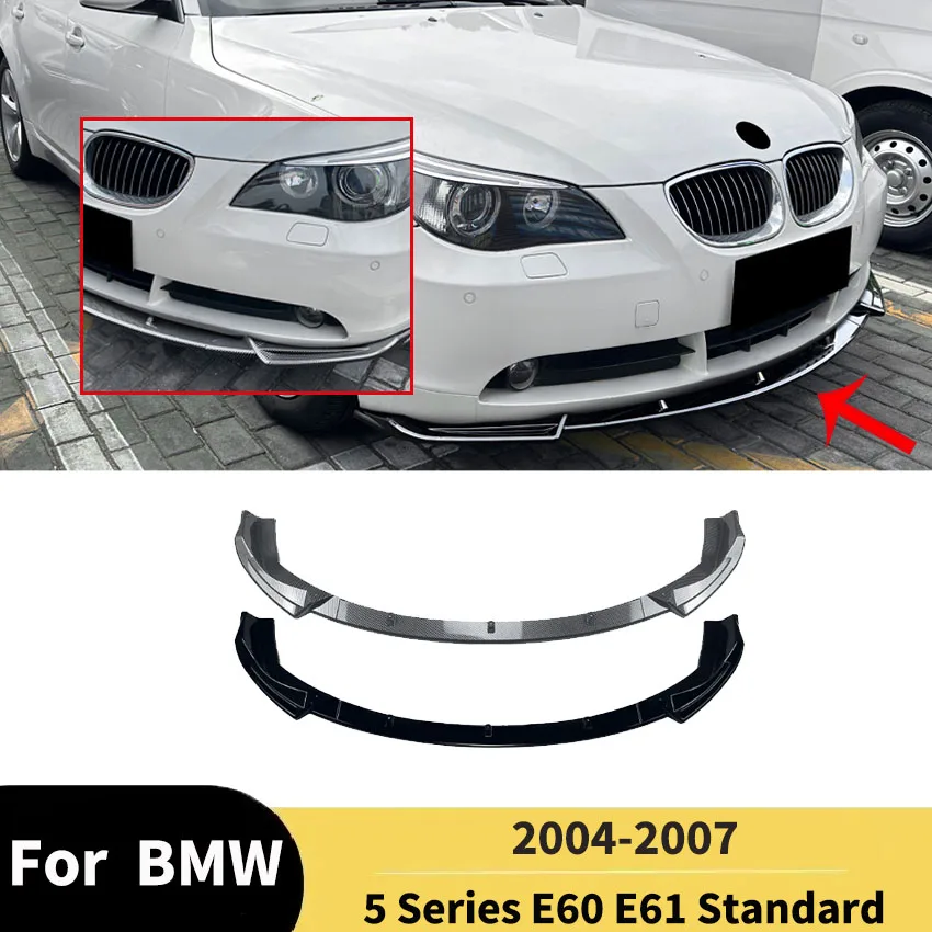 Front Bumper Lip Spoiler Splitter Parts For BMW 5 Series E60 E61 ...