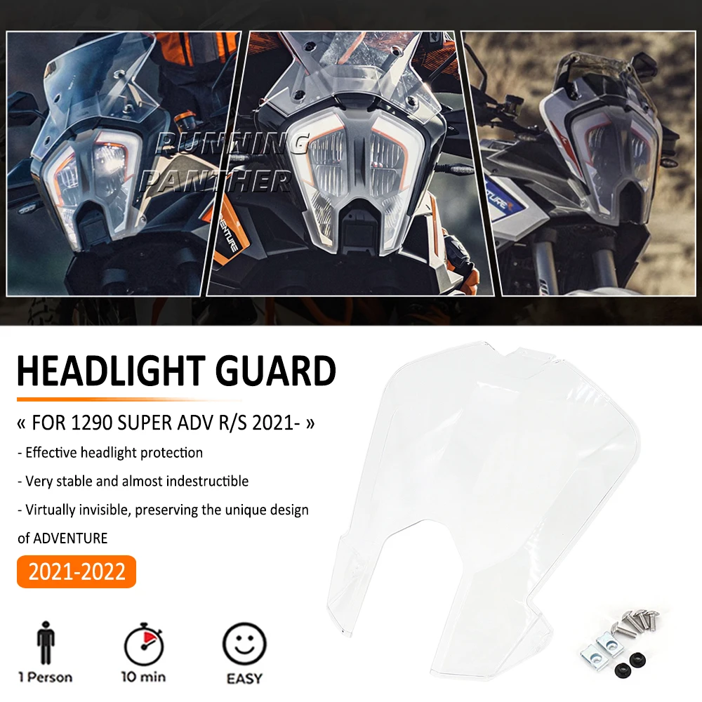 NEW-Motorcycle-Front-Head-Light-Protection-Acrylic-Headlight-Protector ...