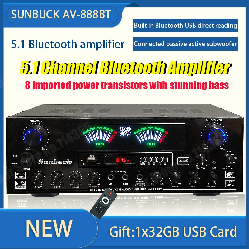 888BT-999BT-Dual-Dynamic-Screen-Digital-Bluetooth-Amplifier-HiFi-Stereo ...