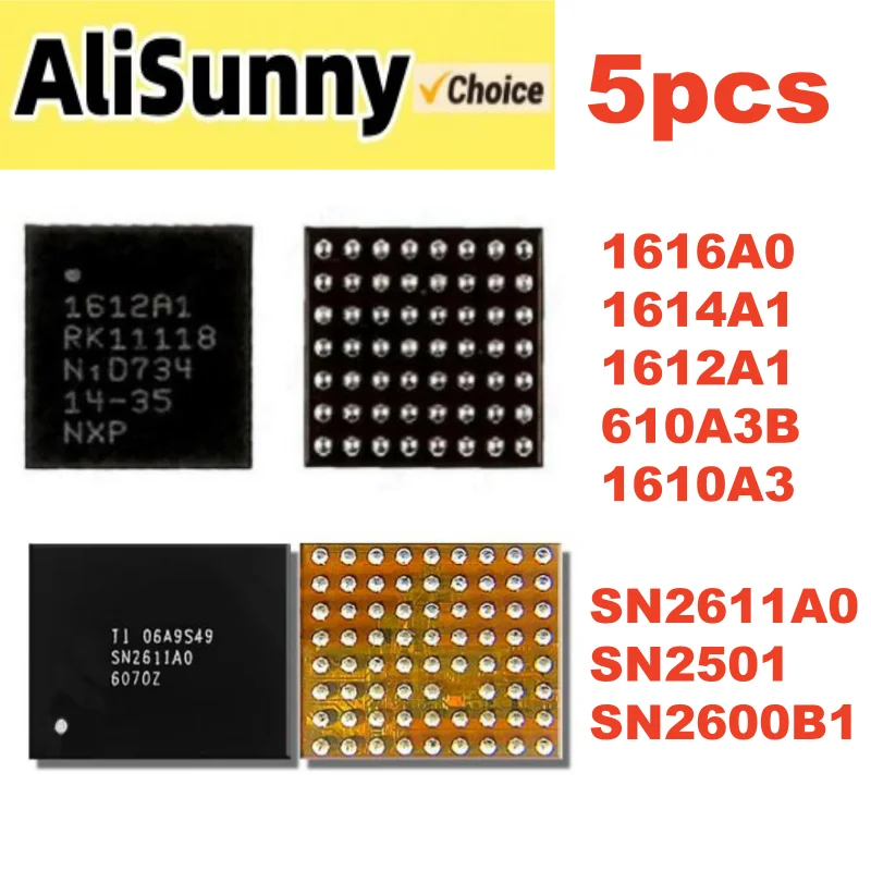 5pcs U2 USB Charging ic 1612A1 1614A1 1616A0 610A3B Chip for iPhone 13 ...